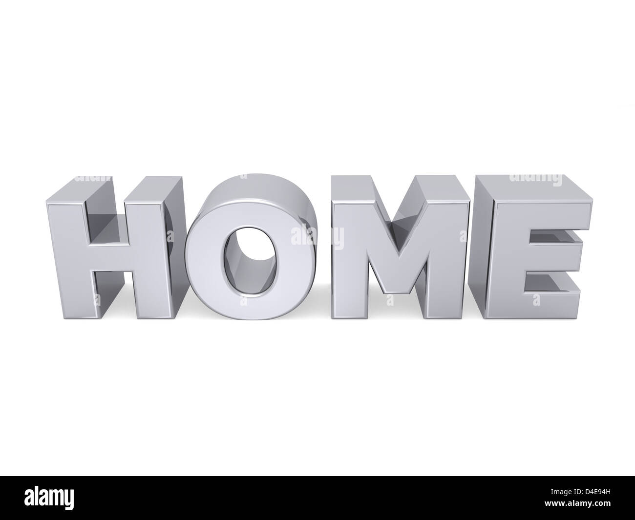 home word with metal letters Stock Photo - Alamy