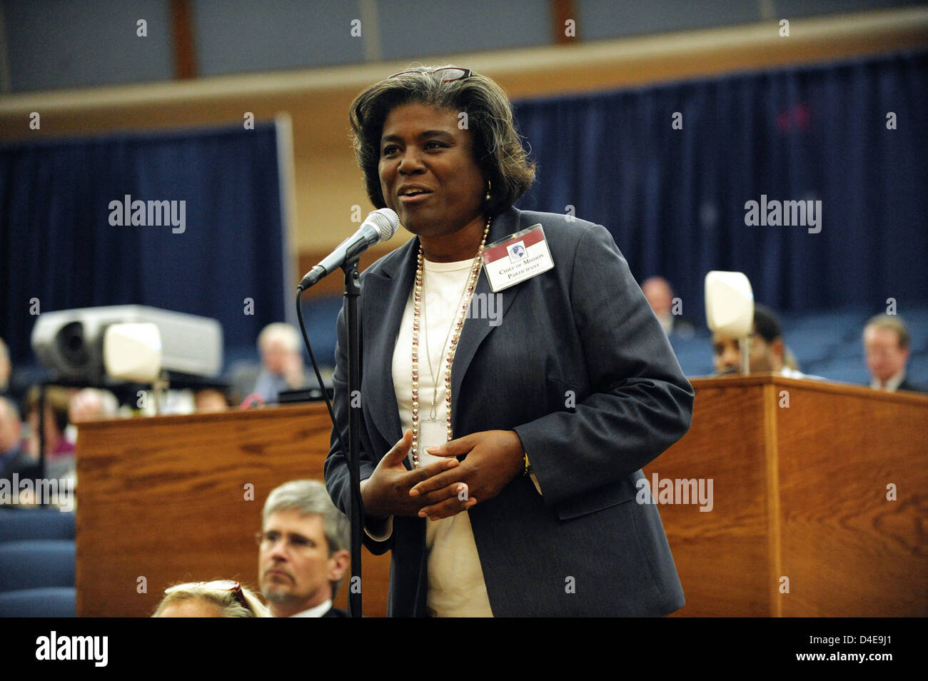 An Ambassador Poses a Question Stock Photo - Alamy