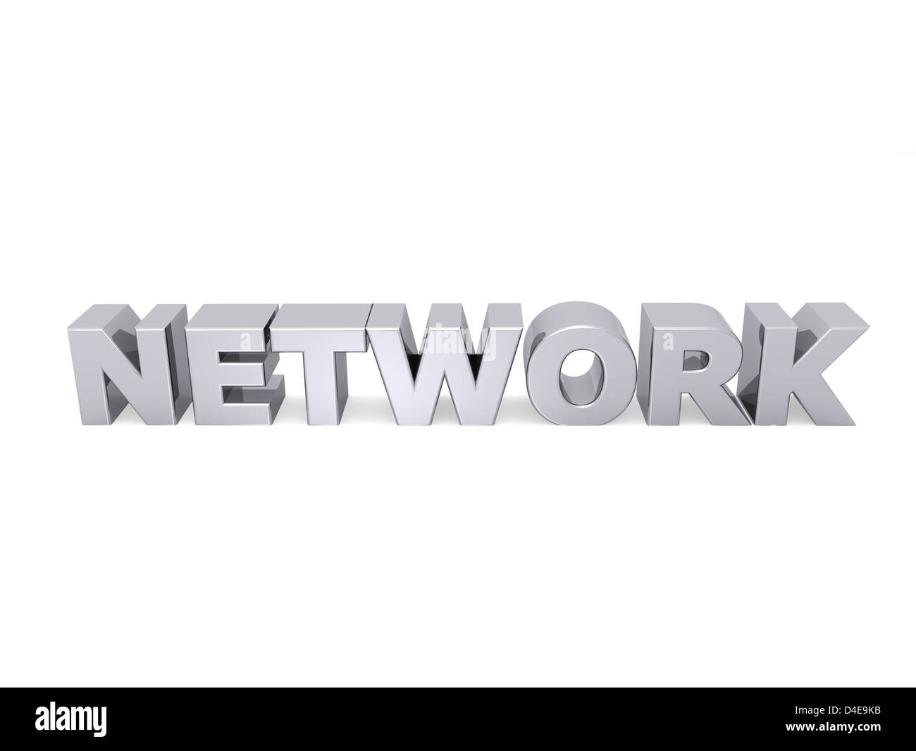 the word network in metal letters Stock Photo - Alamy