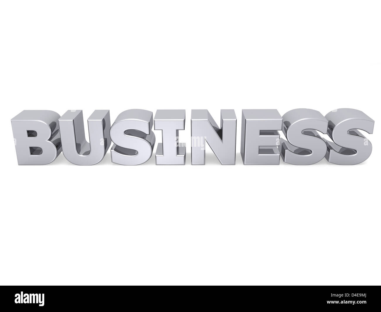 the word business in metal letters Stock Photo - Alamy