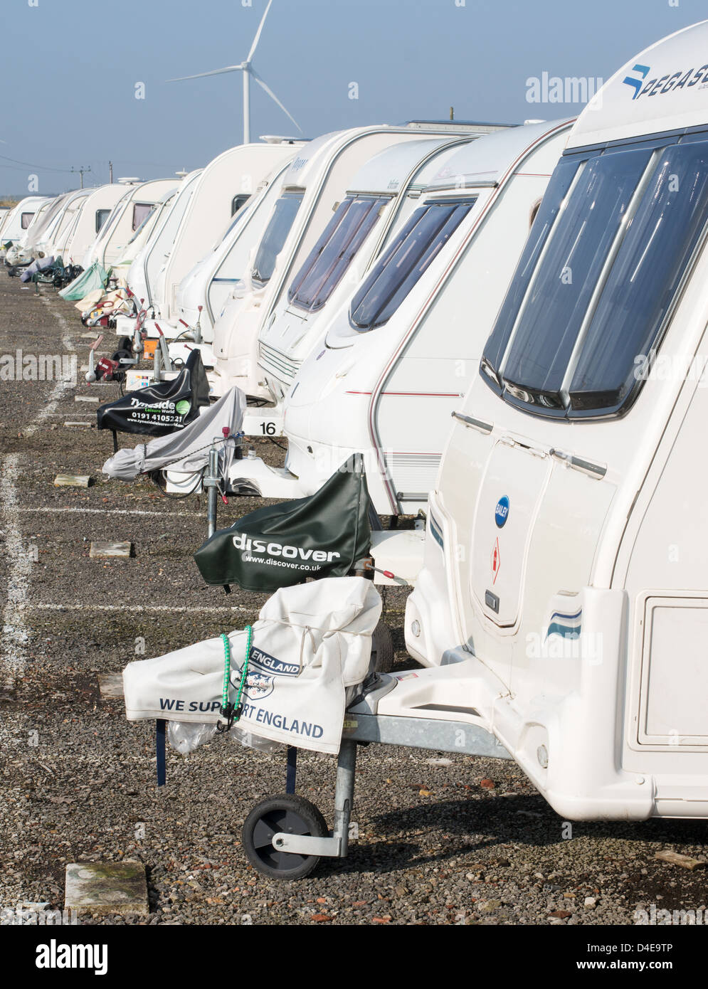 Stored caravans hi-res stock photography and images - Alamy