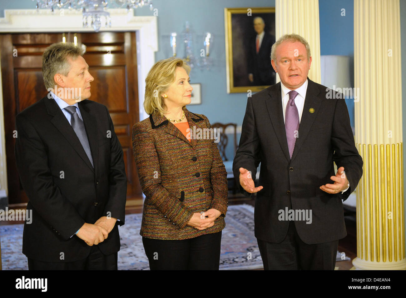 Secretary Clinton Speaks With First Minister Robinson and Deputy First ...