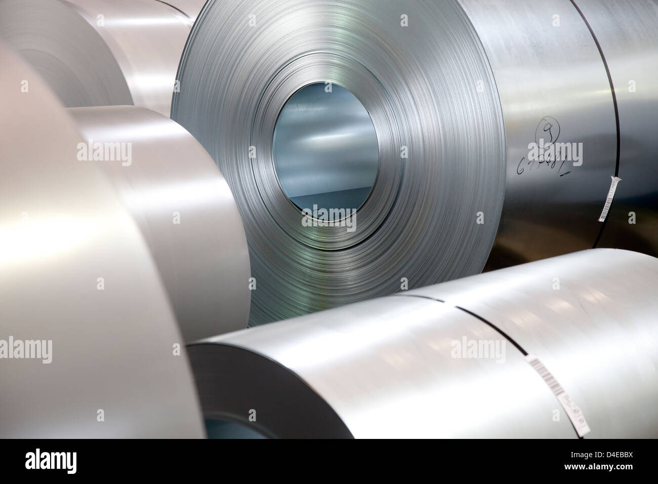 Galvanized steel coils hi-res stock photography and images - Alamy