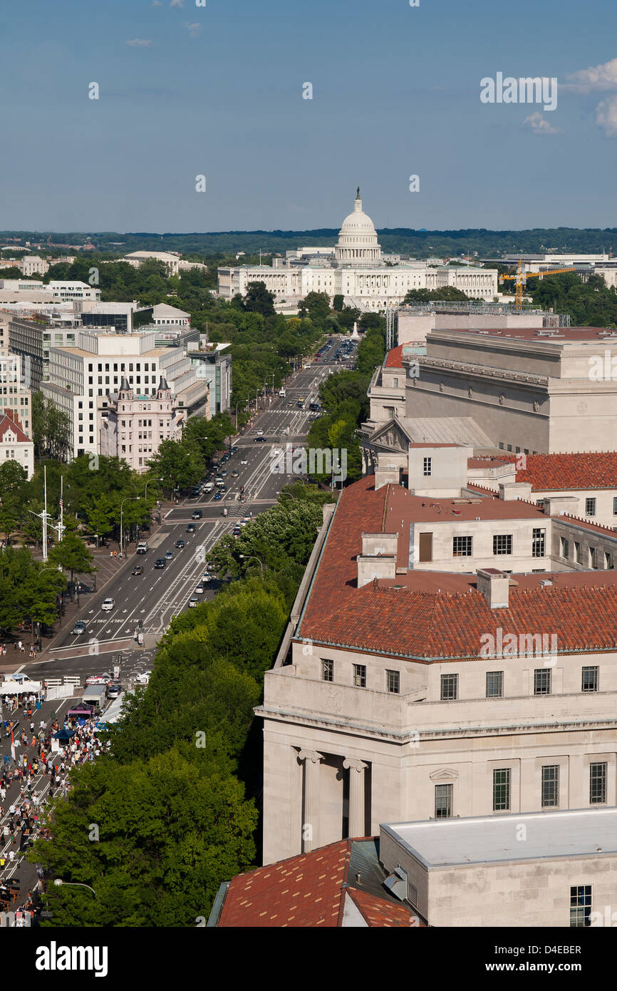 Capitol building dc aerial hi-res stock photography and images - Alamy