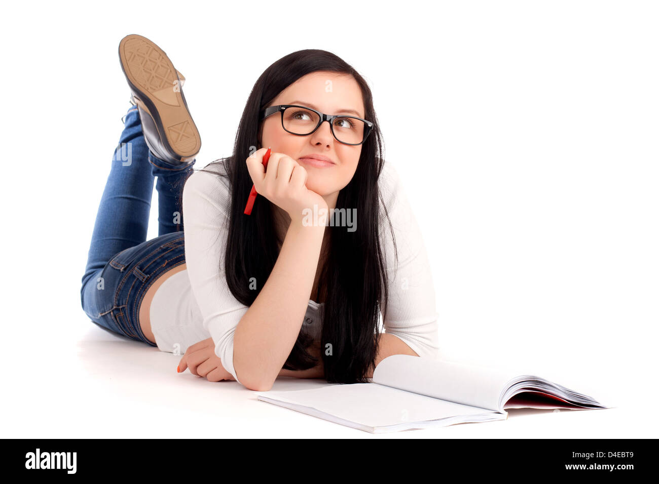 Lady studying Cut Out Stock Images & Pictures - Alamy