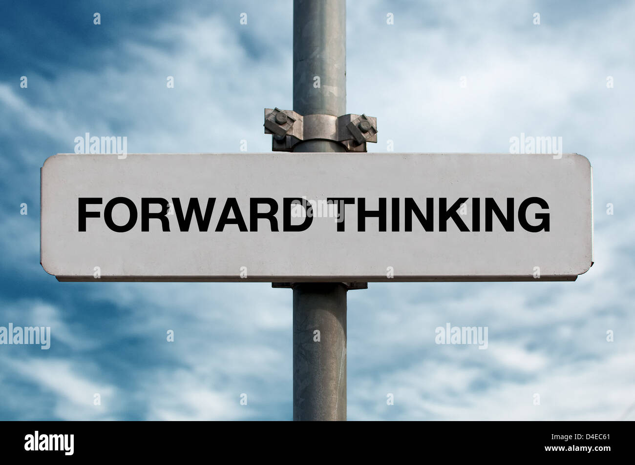 Green street sign - career with arrow pointing to the left, cloudy sky ...