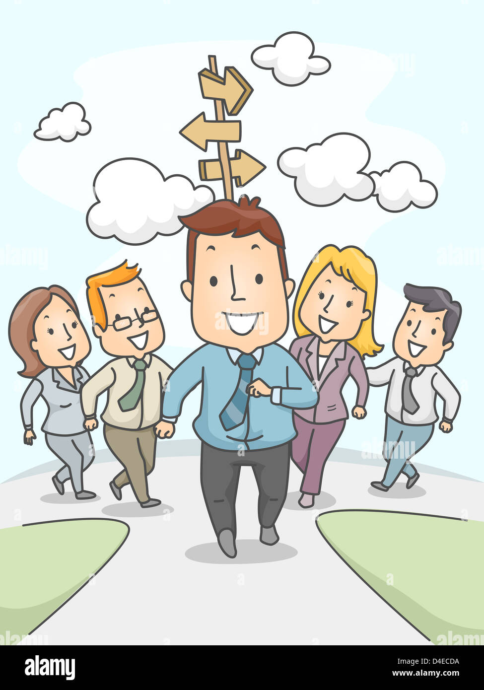 Follow following the leader hi-res stock photography and images - Alamy