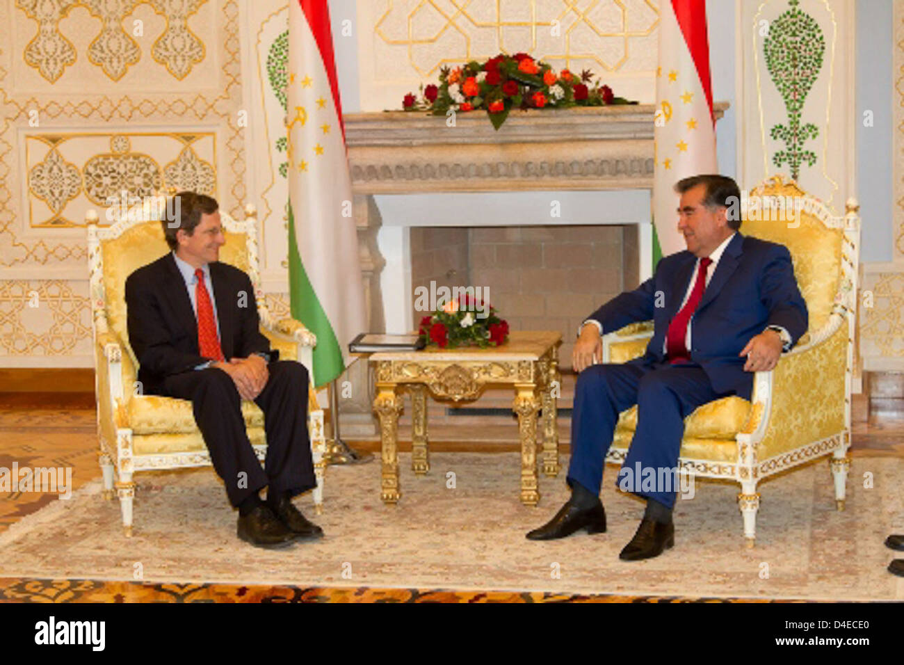 Ambassador Grossman Meets With Tajik President Rahmon Stock Photo - Alamy