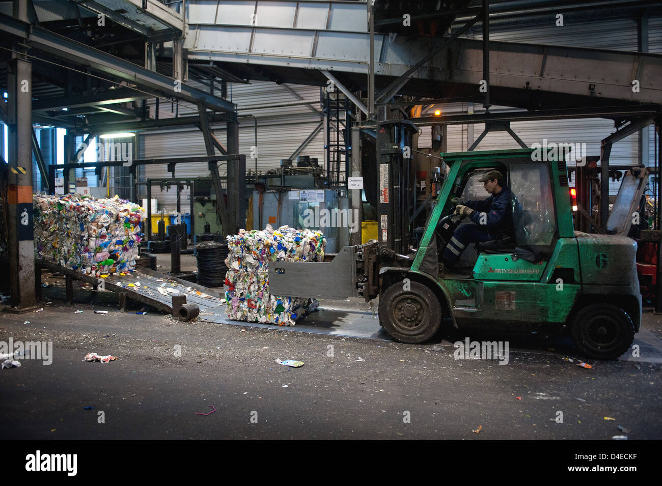 Berlin, Germany, GmbH on the recycling of Alba recycling Stock Photo ...