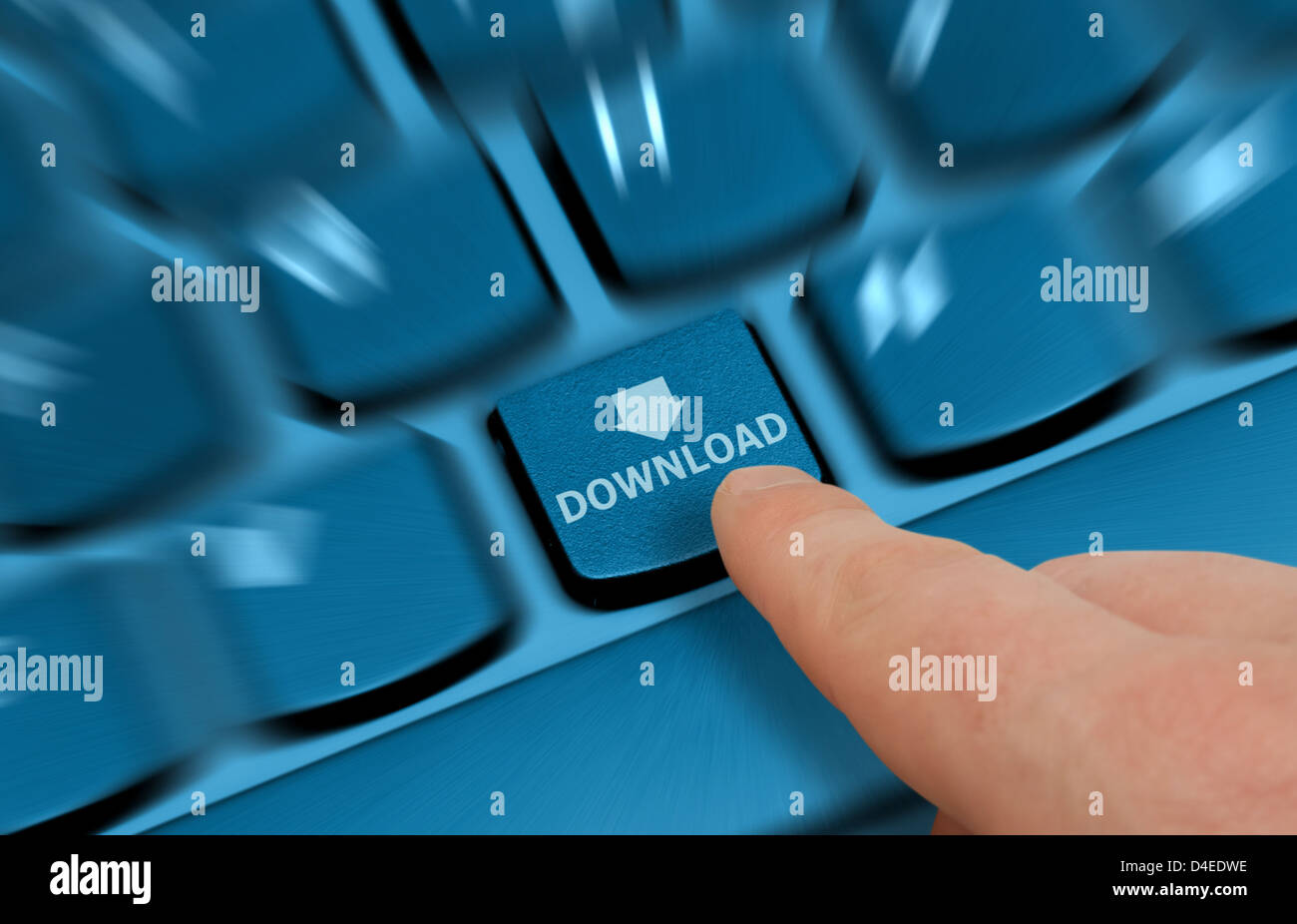 Modern keyboard download button hi-res stock photography and images - Alamy