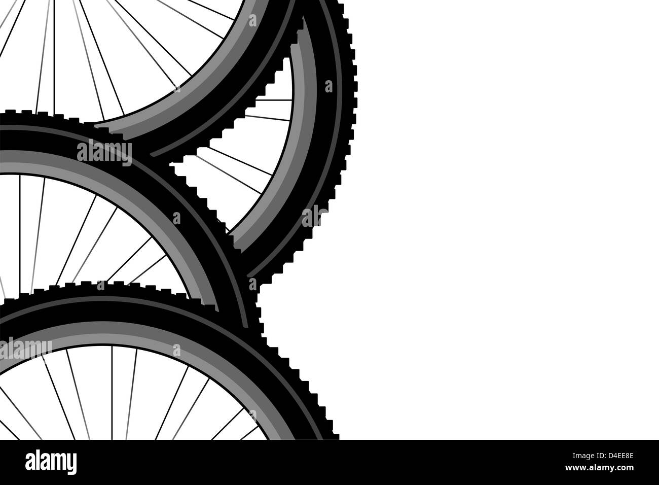 bike front wheel against white background Stock Photo - Alamy