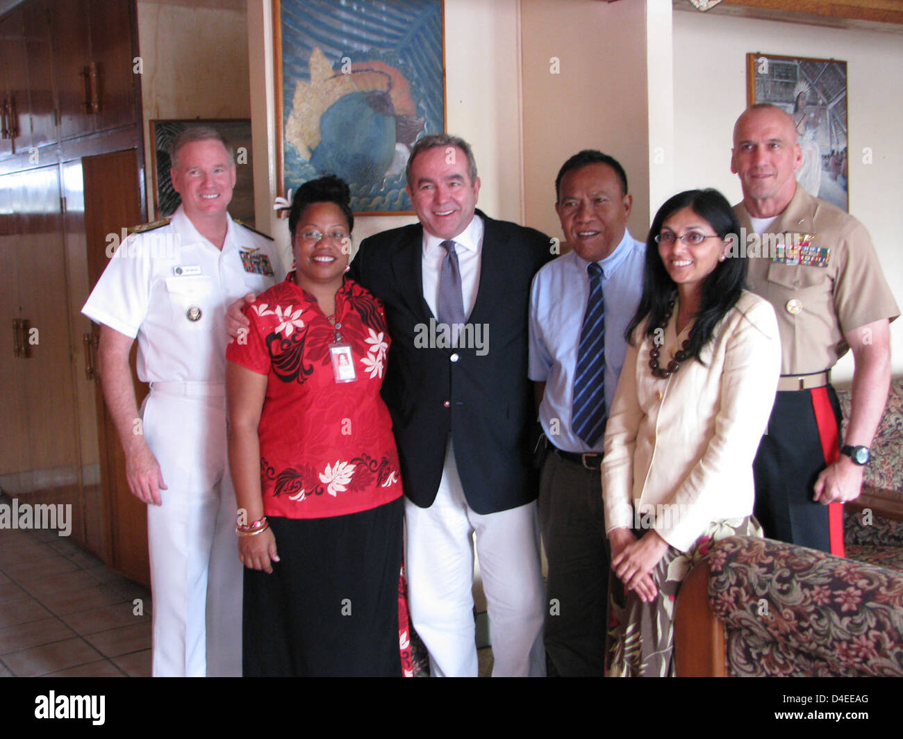 Assistant Secretary Campbell, Adm. Walsh, Brig. Gen. Simcock, and USAID ...