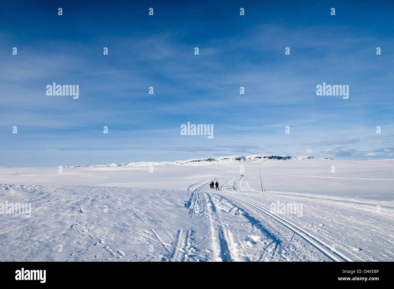 A nice winter day at skiing Ustaoset, Hardangervidda Norway Stock Photo ...