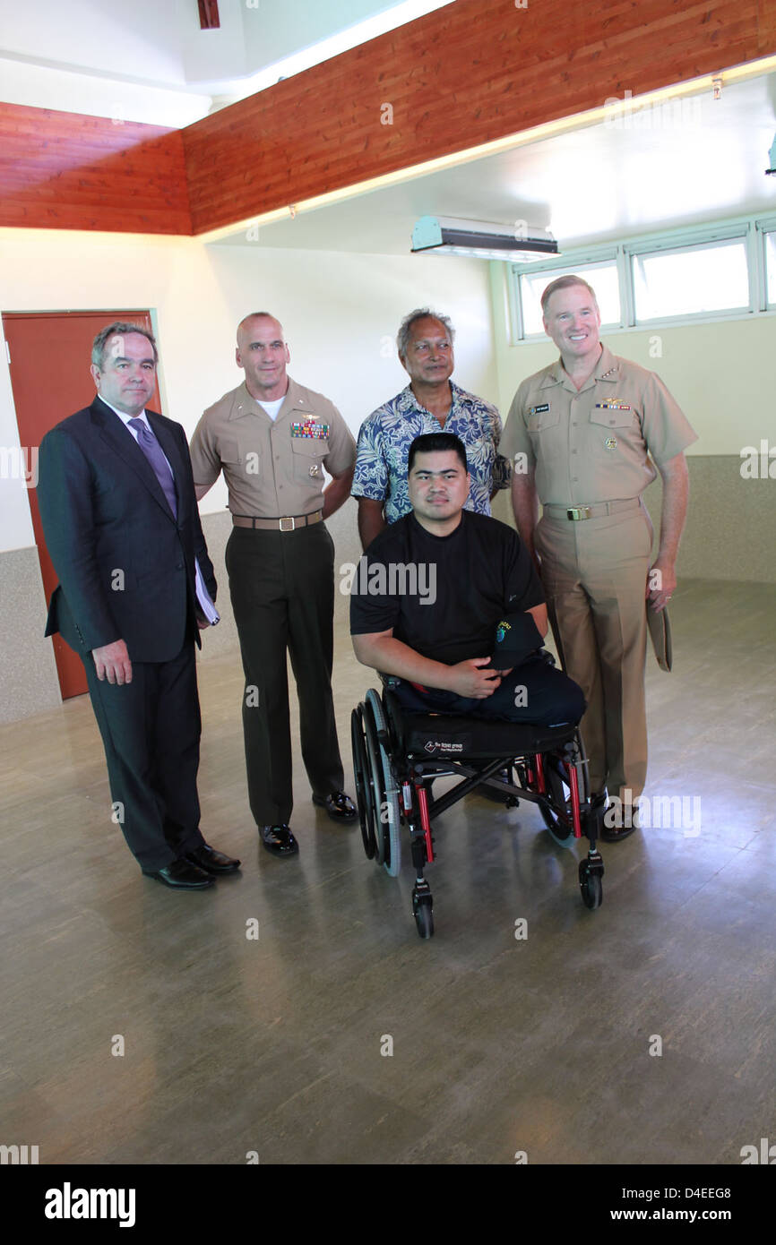 Assistant Secretary Campbell, Brigadier General Simcock, and Adm. Walsh ...