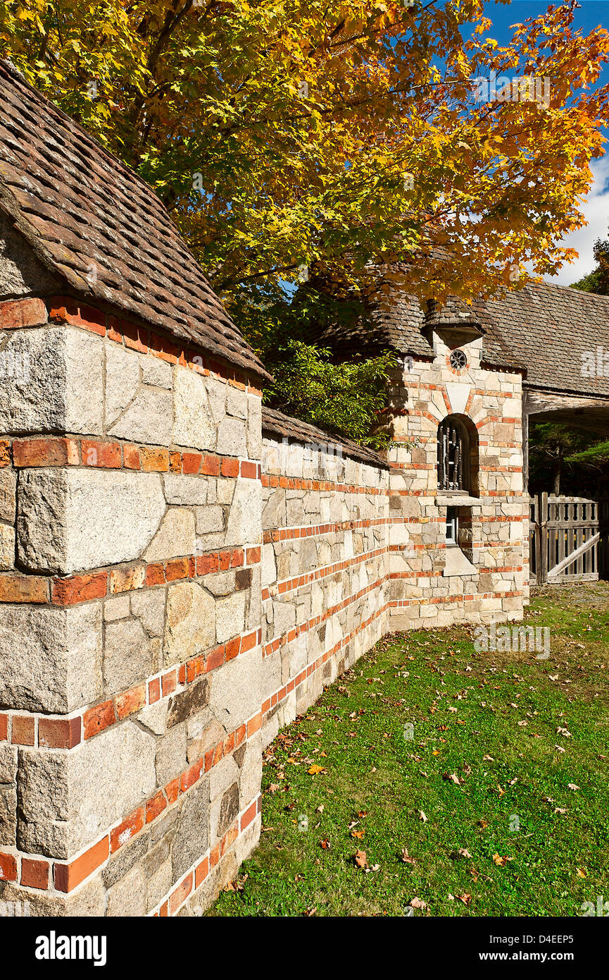 Brown's Mountain Gatehouse, Acadia National Park, Maine, USA Stock ...