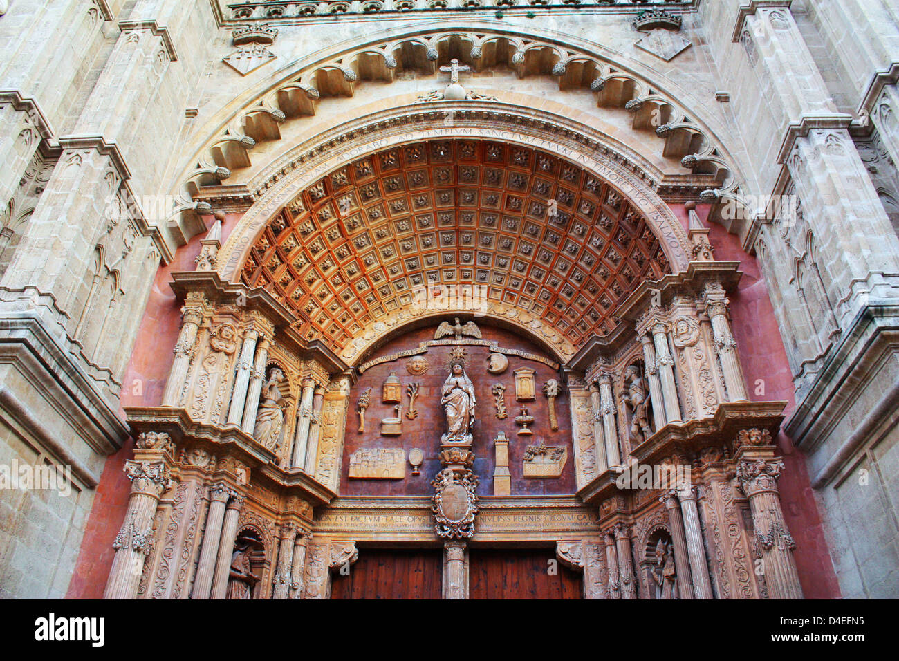 Church in Mallorca, Spain Stock Photo - Alamy