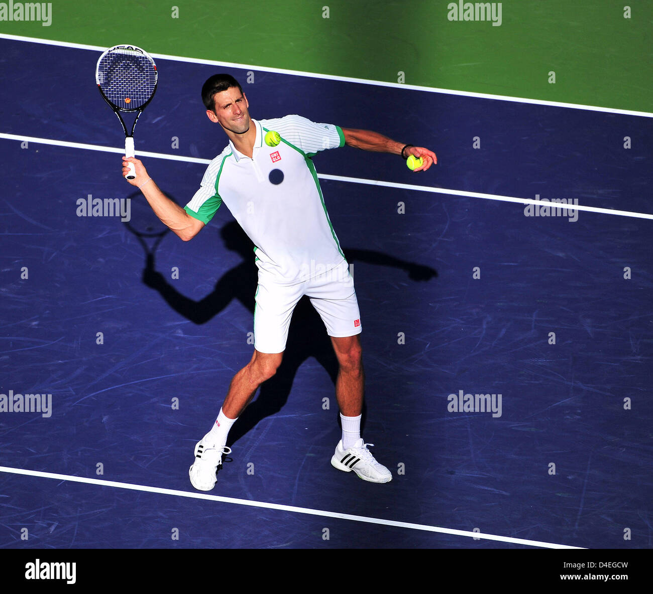 Indian Wells, California, USA. 12th March 2013. [1] Novak Djokovic (SRB ...