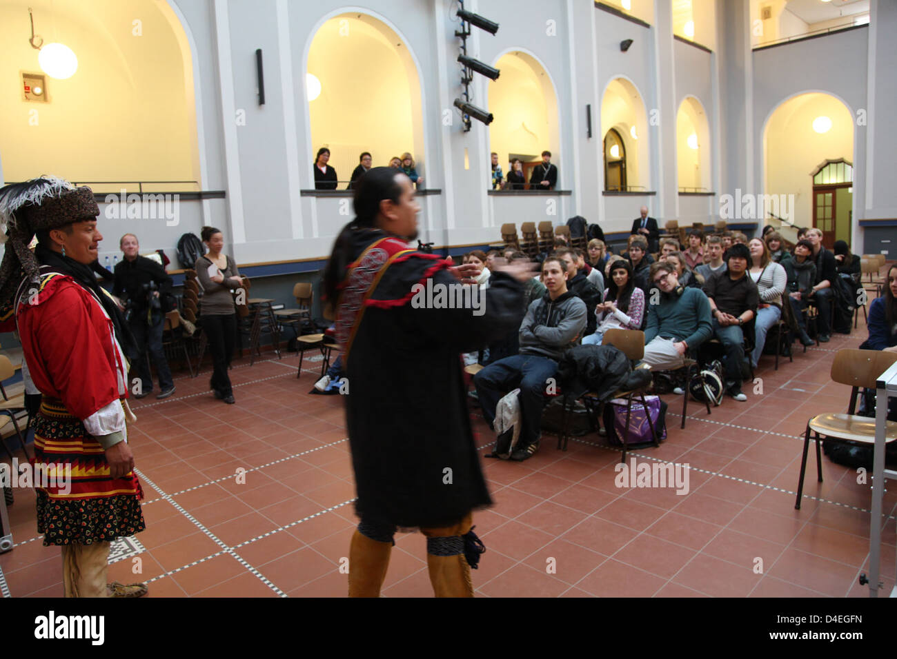 Native Americans Talk About Their Culture Stock Photo - Alamy