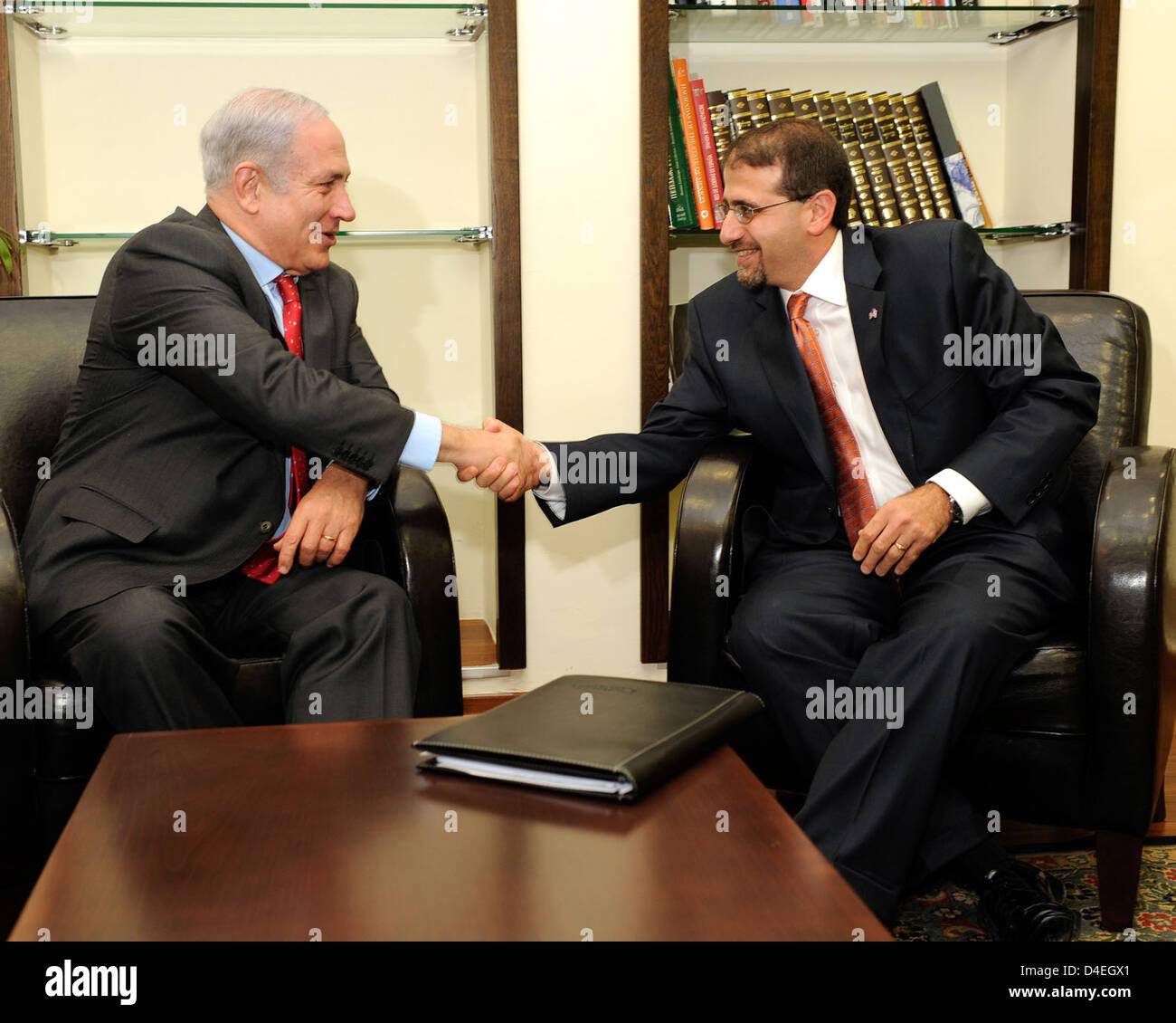 Ambassador Shapiro Meets With Israeli Prime Minister Netanyahu Stock ...