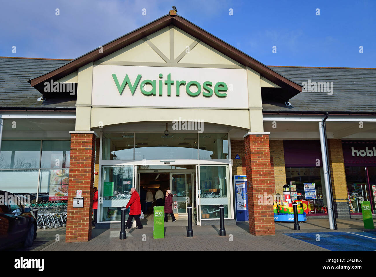 Waitrose supermarket in Two Rivers Shopping Centre, Staines-upon-Thames ...
