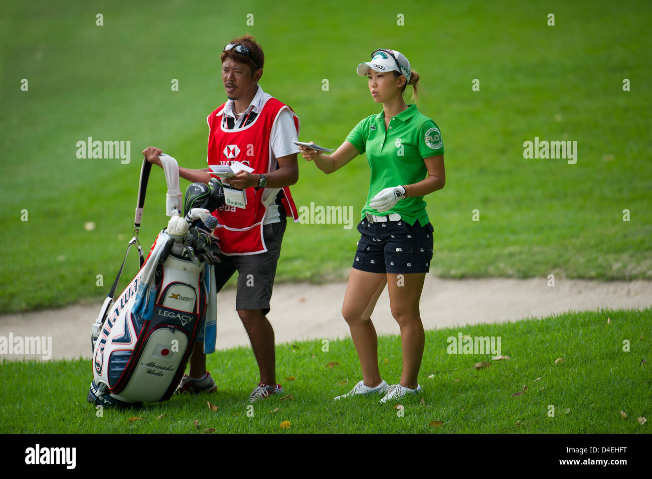 Momoko Ueda (JPN), MARCH 3, 2013 - Golf : Momoko Ueda of Japan chats ...
