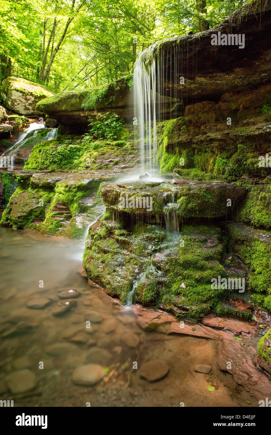 Diamond Falls in Catskill Mountain Region Stock Photo - Alamy