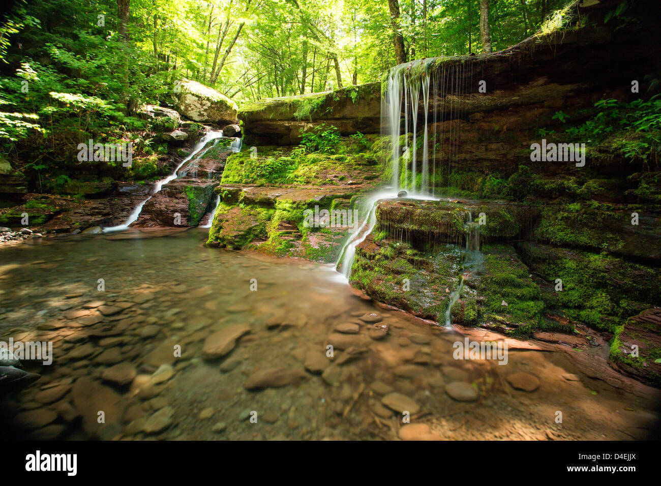 Diamond Falls in Catskill Mountain Region Stock Photo - Alamy