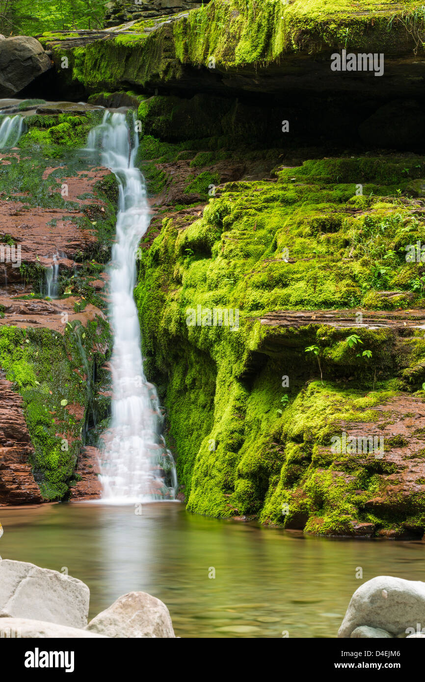Diamond Falls in Catskill Mountain Region Stock Photo - Alamy