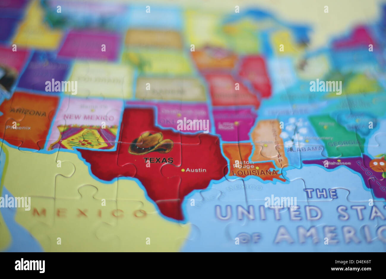 Texas state map hi-res stock photography and images - Alamy