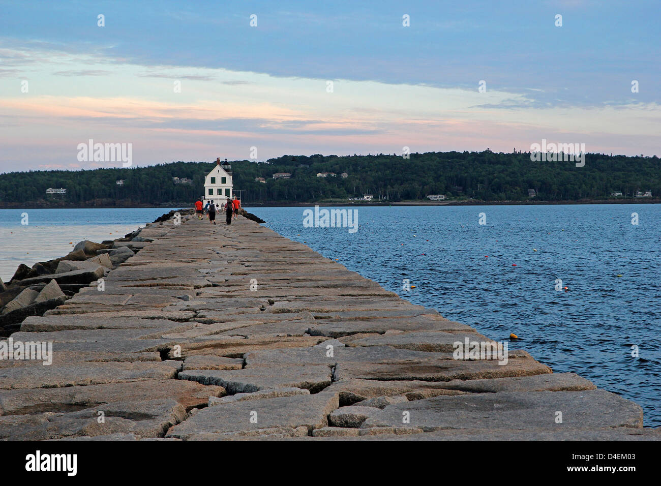 Rockland breakwater lighthouse hi-res stock photography and images - Alamy