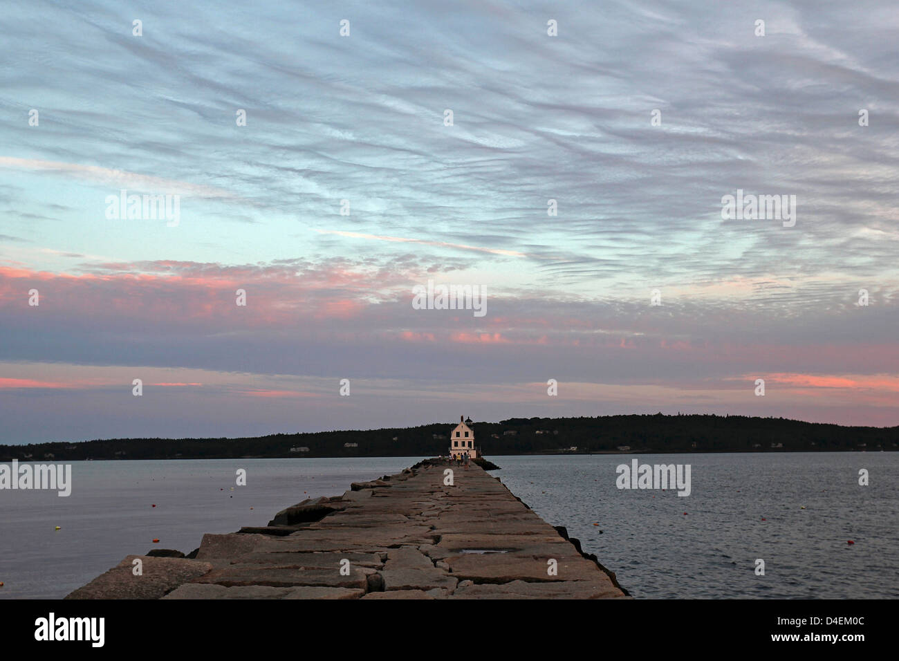 Rockland breakwater lighthouse hi-res stock photography and images - Alamy