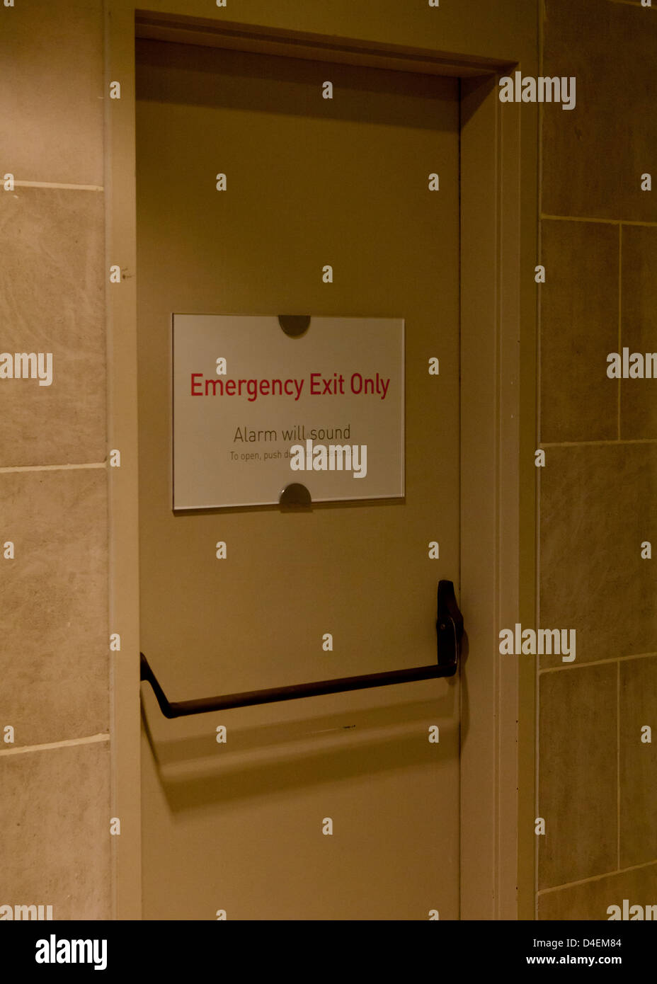 Emergency Exit Only Door