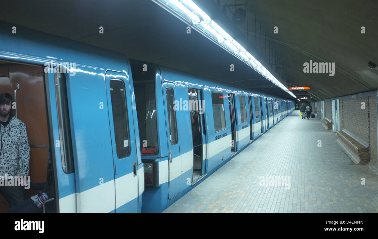 A Montreal Metro subway train in Montreal, Quebec.The Canadian Press ...