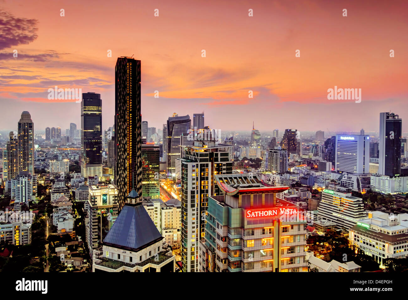 Sathorn road hi-res stock photography and images - Alamy