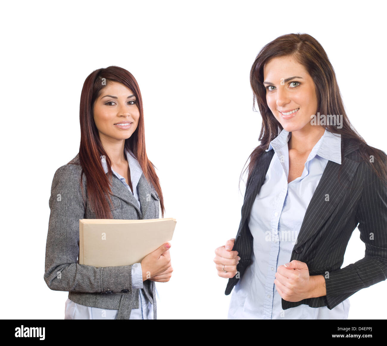 Female Business Team isolated on white Stock Photo - Alamy