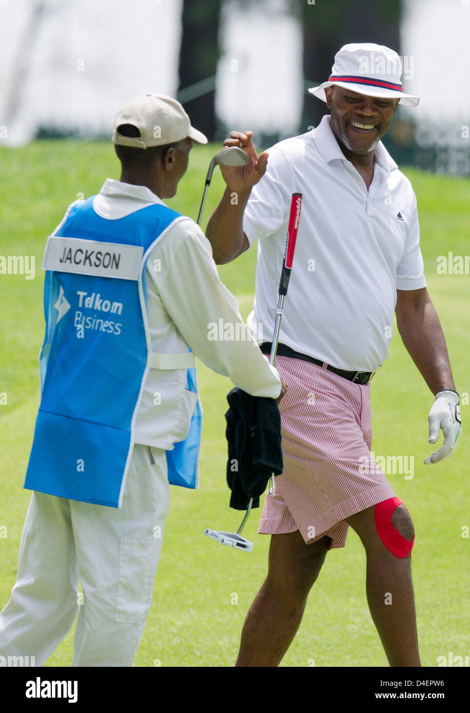 Johannesburg, South Africa. 12th March 2013. Hollywood actor, Samuel L ...