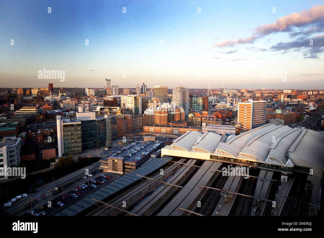 Aerial view leeds city centre hi-res stock photography and images - Alamy