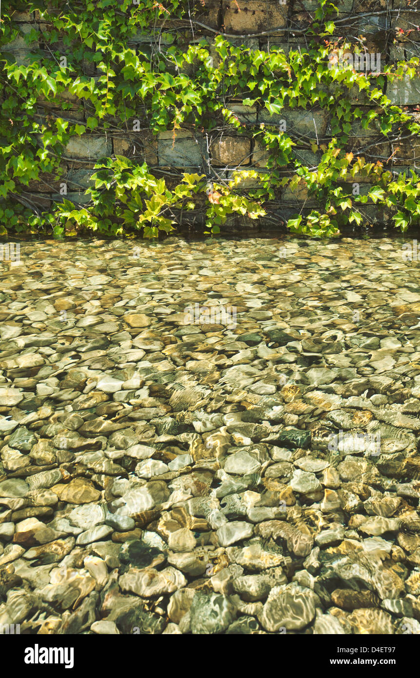 Garden pebble water feature hi-res stock photography and images - Alamy