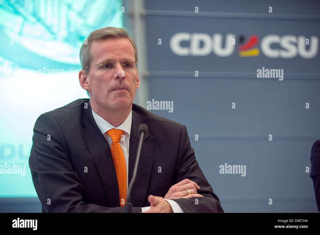 Berlin, Germany. 13th March 2013. Spokesman of the CDU / CSU Clemens ...