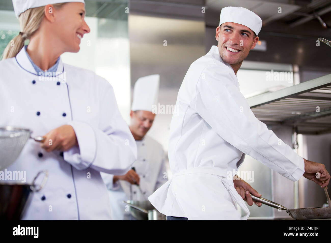 Woman chef speaking hi-res stock photography and images - Alamy