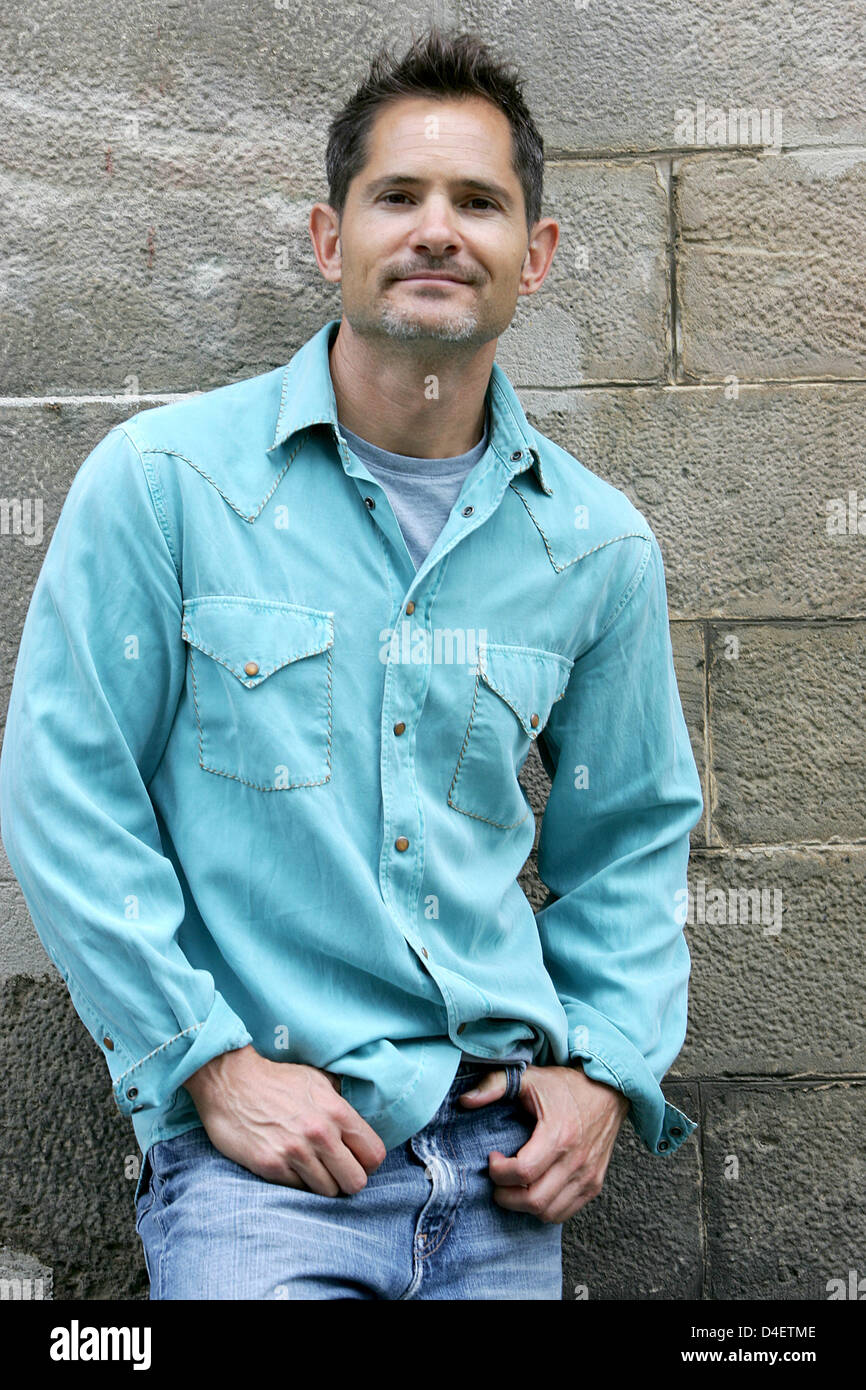 US pop singer Joshua Kadison poses for photos at the Alter Schlachthof ...