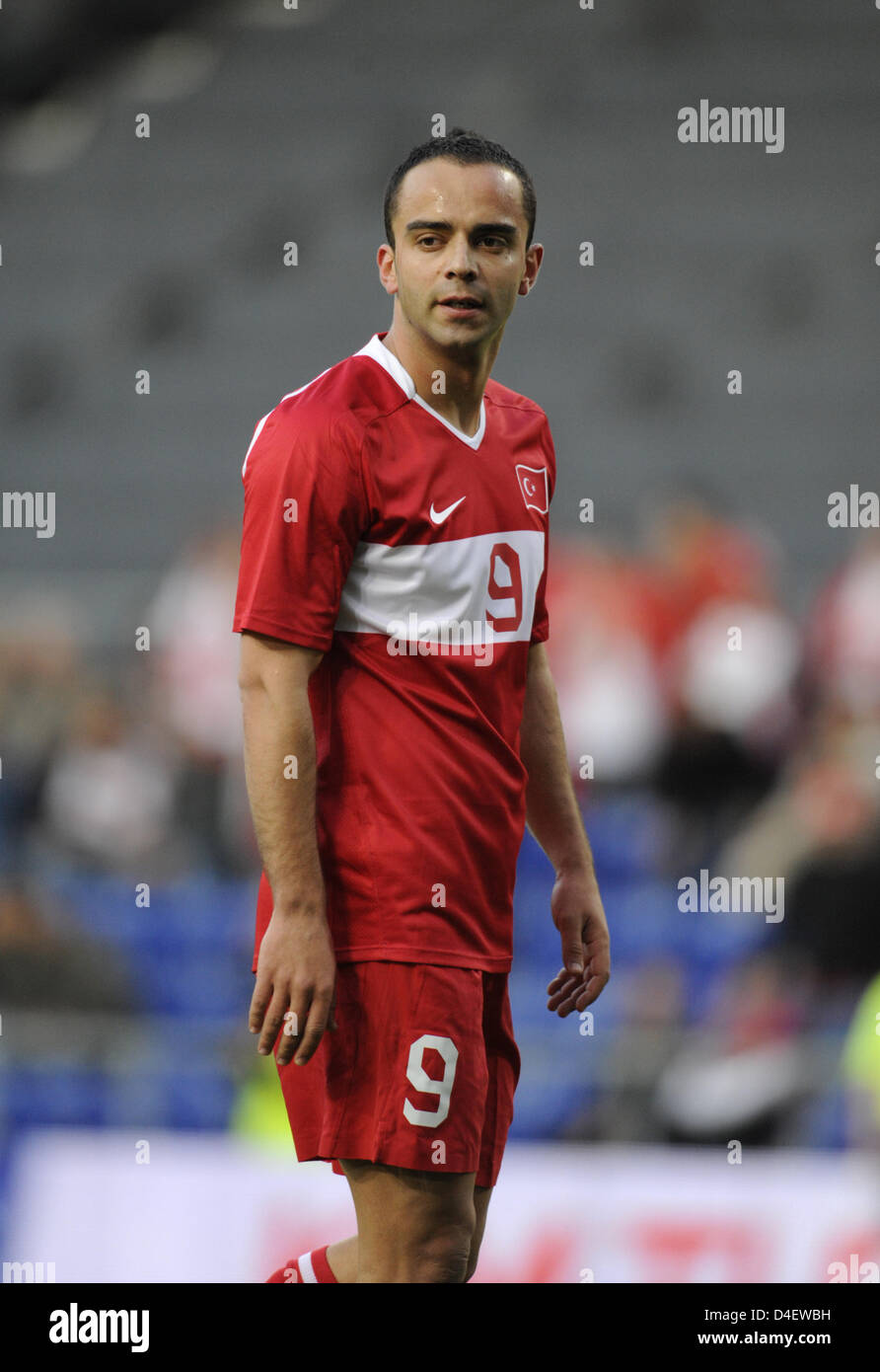 Turkish Semih Sentuerk is shown during the international match against ...