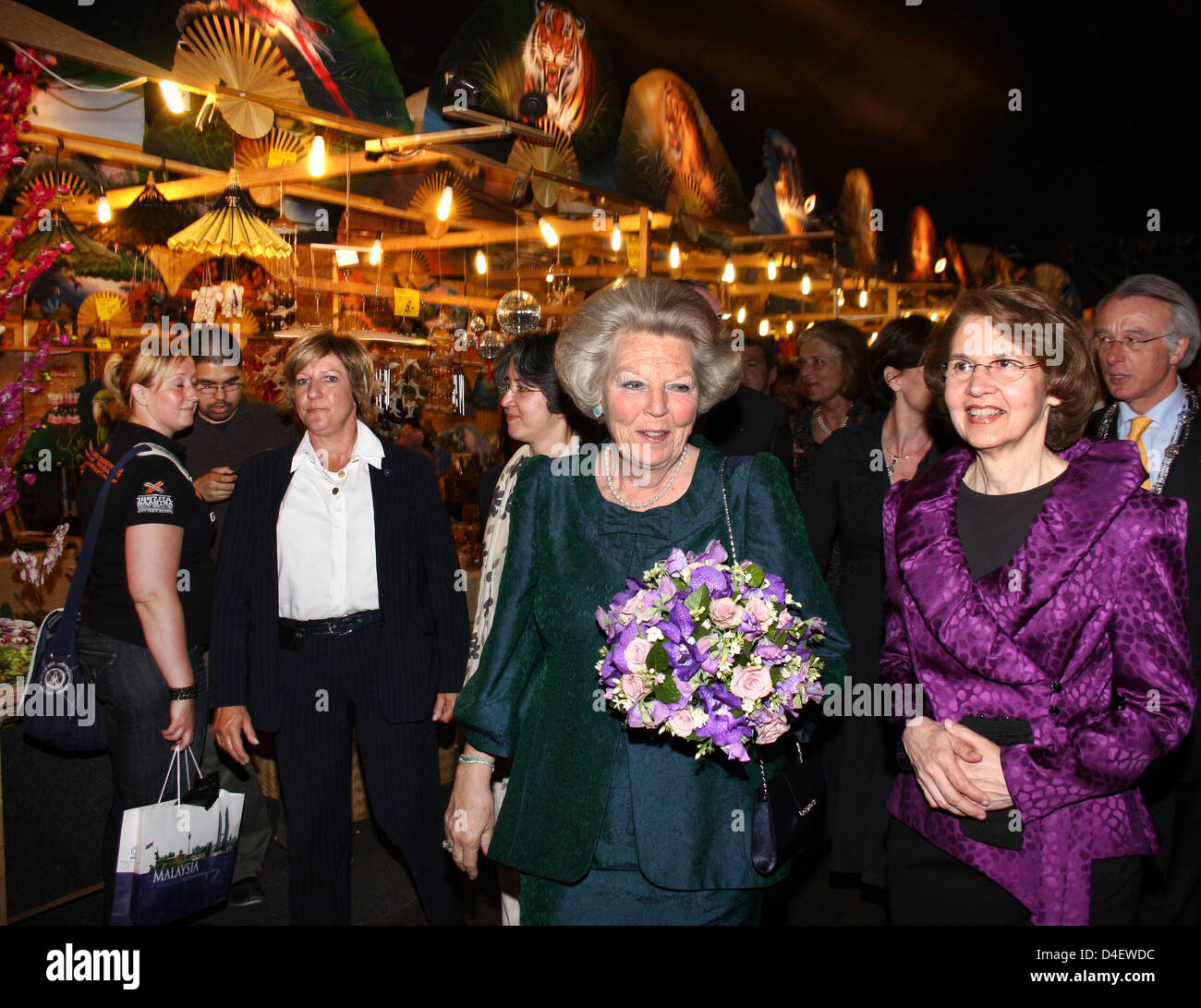 Dutch Queen Beatrix (C, front) attends the official opening of the 50th ...