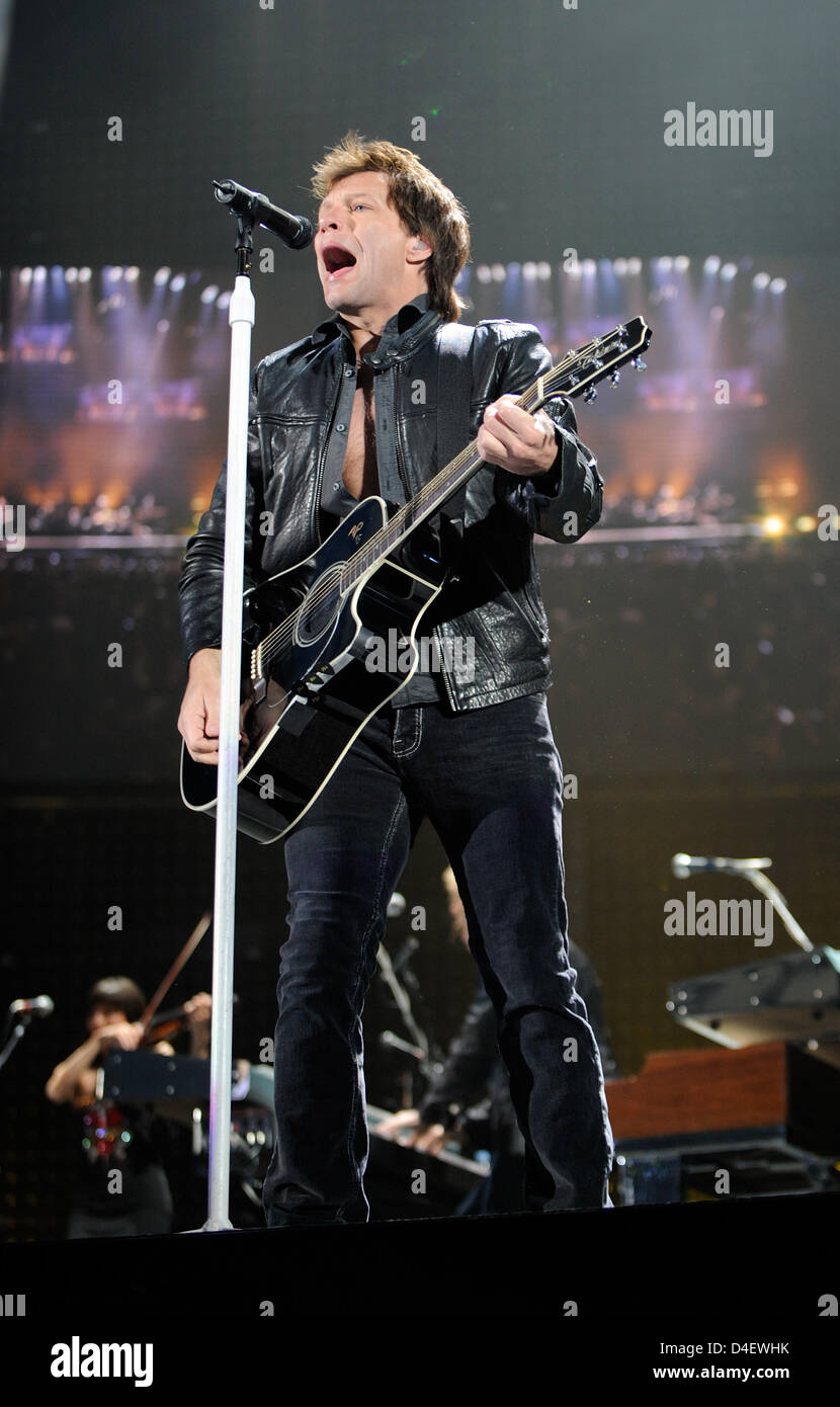 Jon Bon Jovi, Bon Jovi singer and band leader, performs at the first of ...