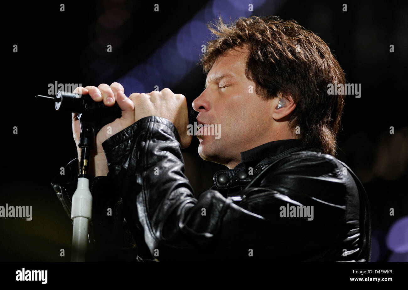 Jon Bon Jovi, Bon Jovi singer and band leader, performs at the first of ...