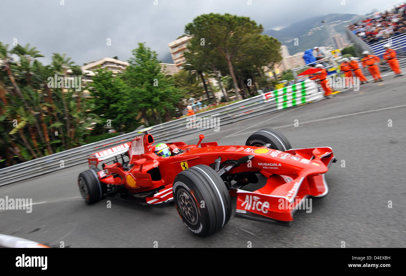 Brazilian Formula One driver Felipe Massa of Scuderia Ferrari takes a ...