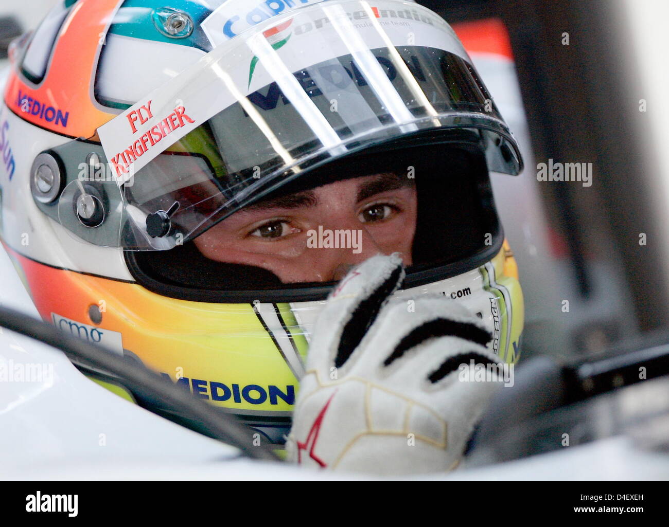 German Formula One driver Adrian Sutil of Force India pictured in his ...