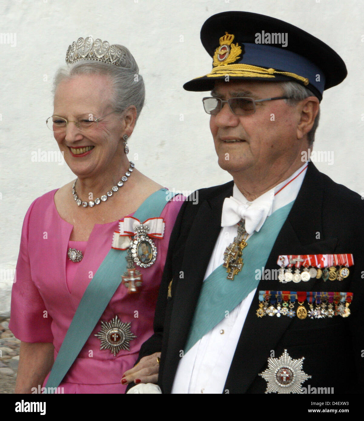 Queen Margrethe II of Denmark (L) and her husband Henrik, Prince ...