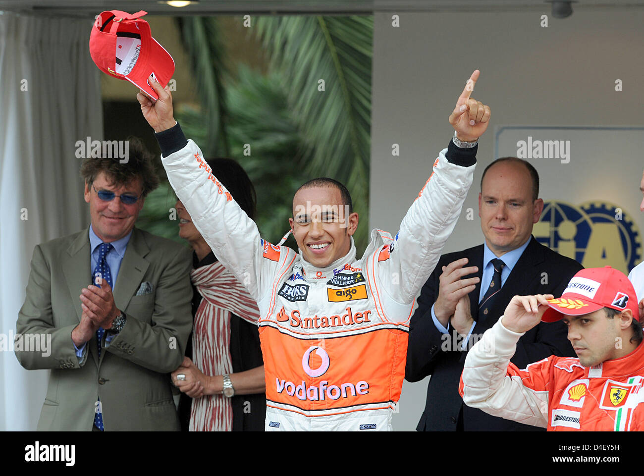 British Formula One driver Lewis Hamilton of McLaren Mercedes (C ...