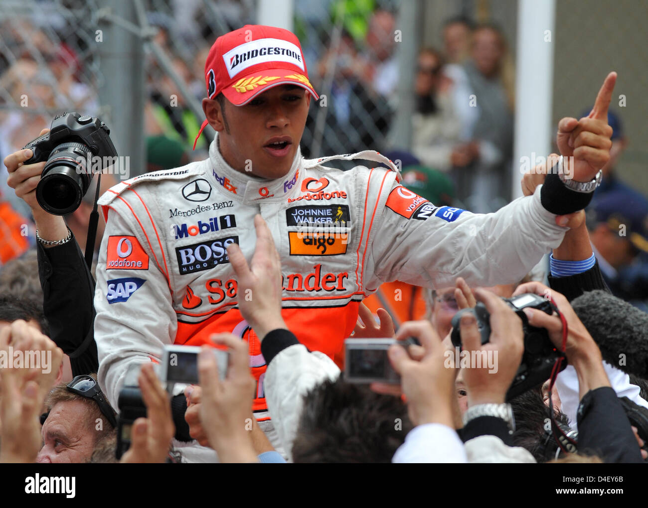 British Formula One driver Lewis Hamilton of McLaren Mercedes ...